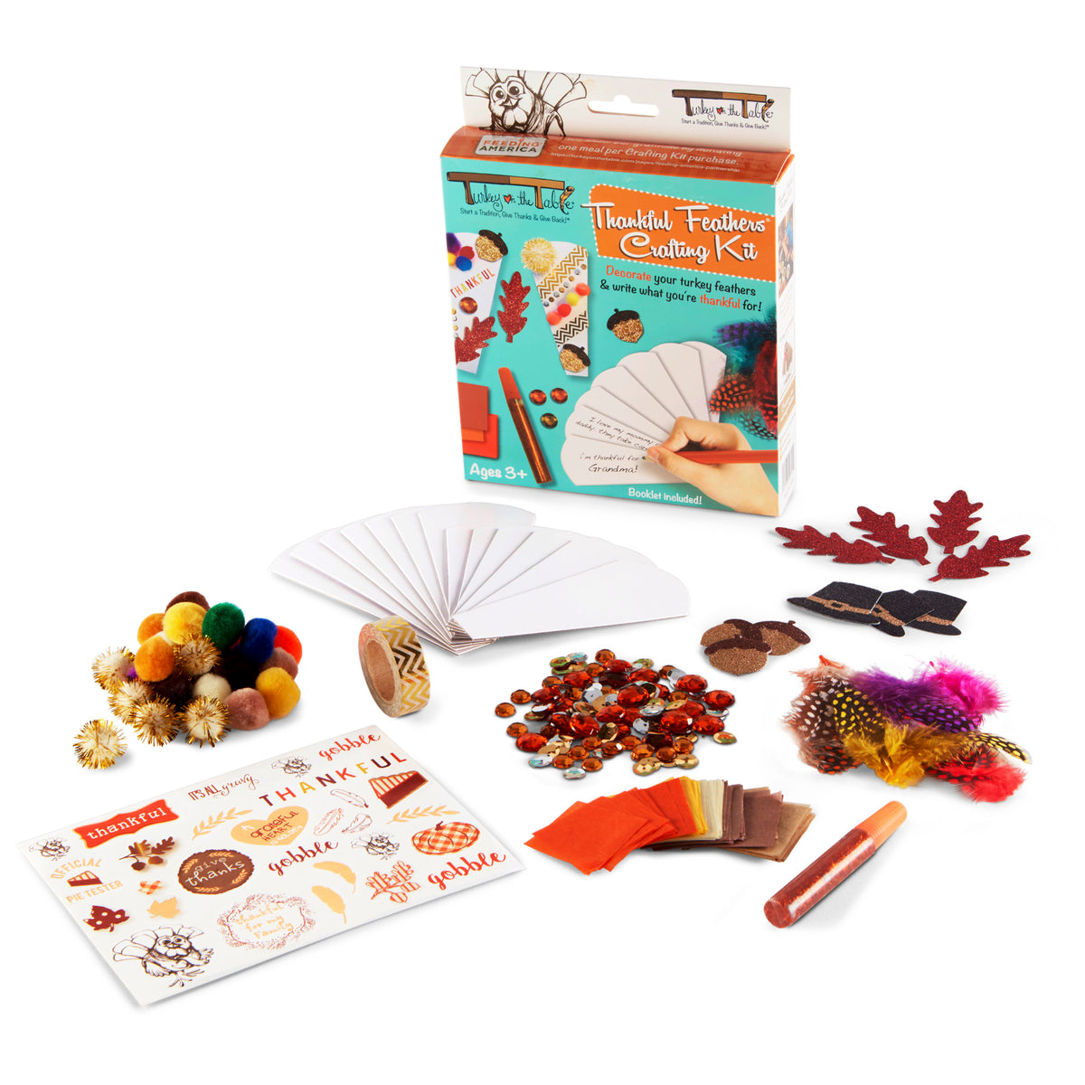 Thankful Feathers Crafting Kit – Turkey on the Table