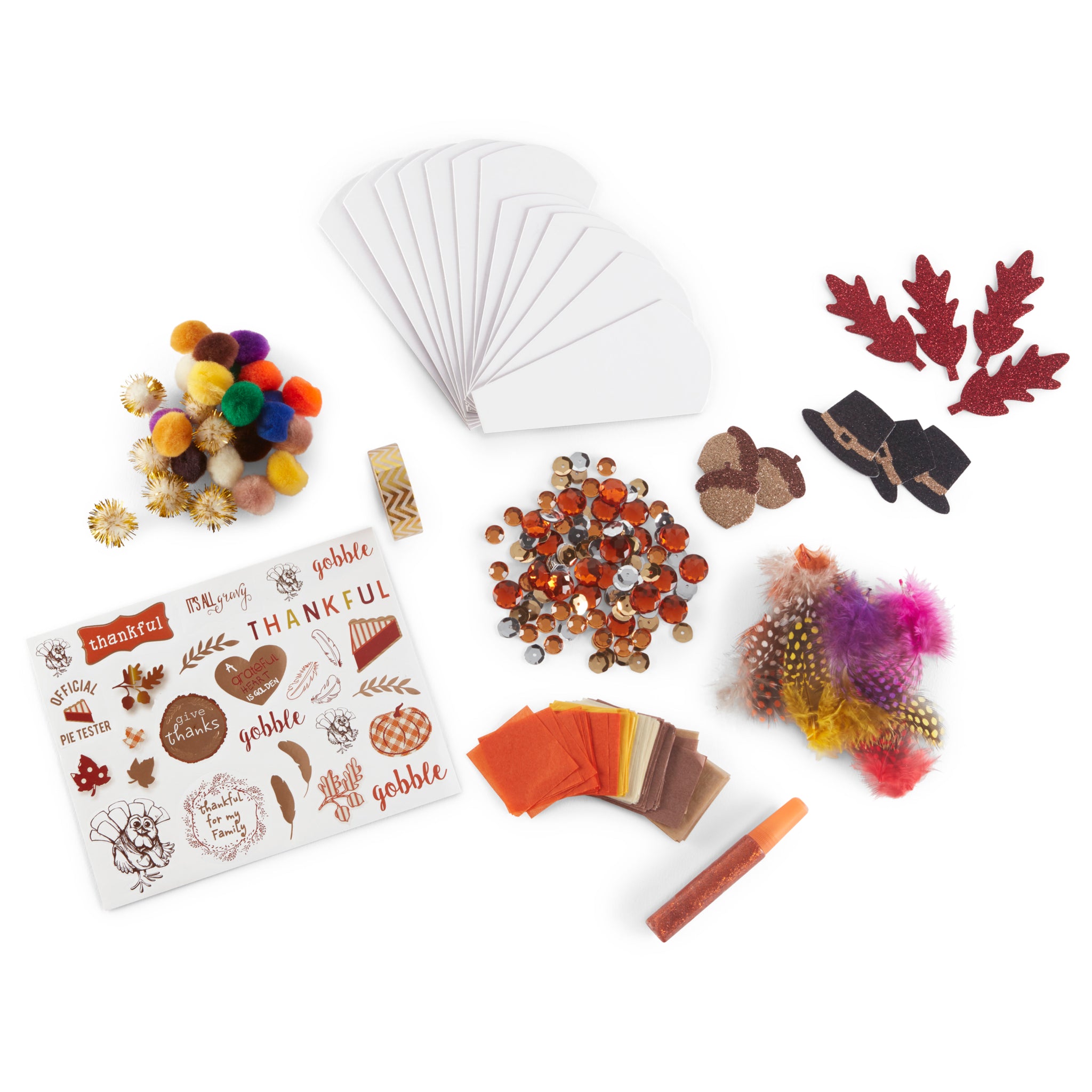Thankful Feathers Crafting Kit – Turkey on the Table