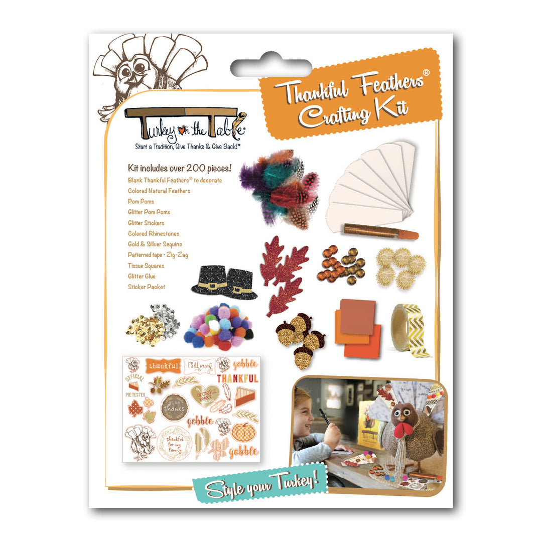Thankful Feathers Crafting Kit – Turkey on the Table