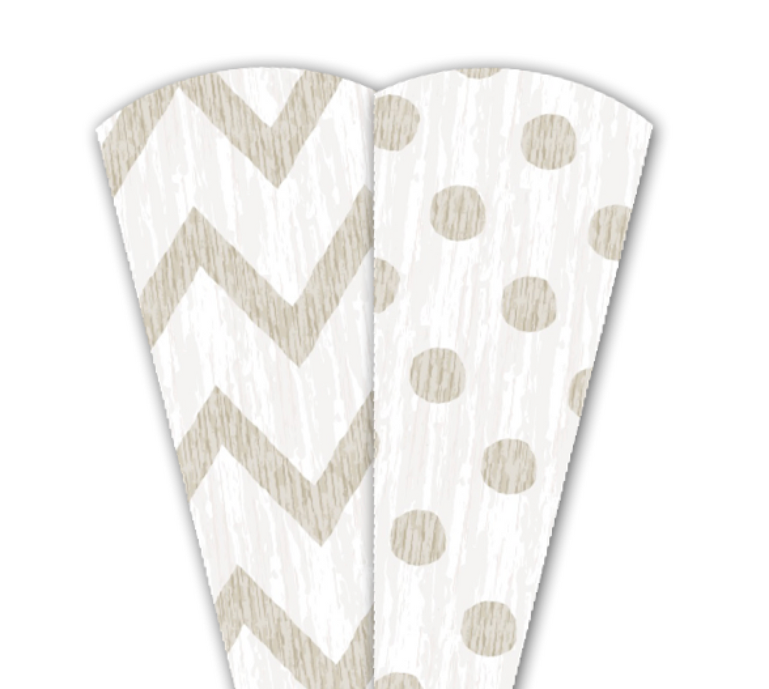Replacement Thankful Feathers®- Chevron/Polka Dot – Turkey on the Table